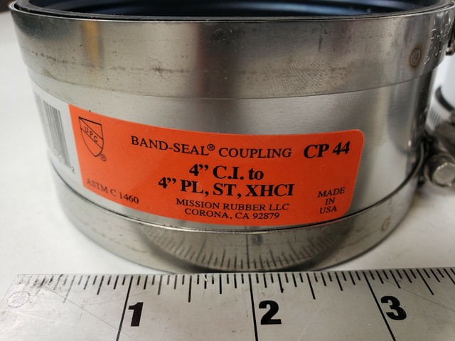 Mission Rubber 300044 CP 44 Band-seal Specialty Coupling 4-inch Cast ...