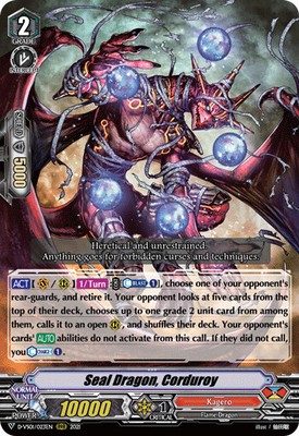 CFV D-VS01/023EN RRR Seal Dragon, Corduroy D-VS01/023EN Vanguard | eBay