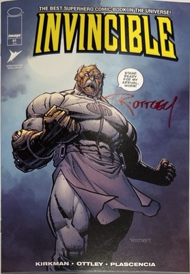 INVINCIBLE #61 C2E2 2025 TRADE DRESS VARIANT SIGNED BY RYAN OTTLEY W ...