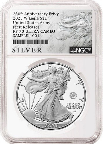 250th Anniversary United States Army One Ounce Silver Proof Coin ...