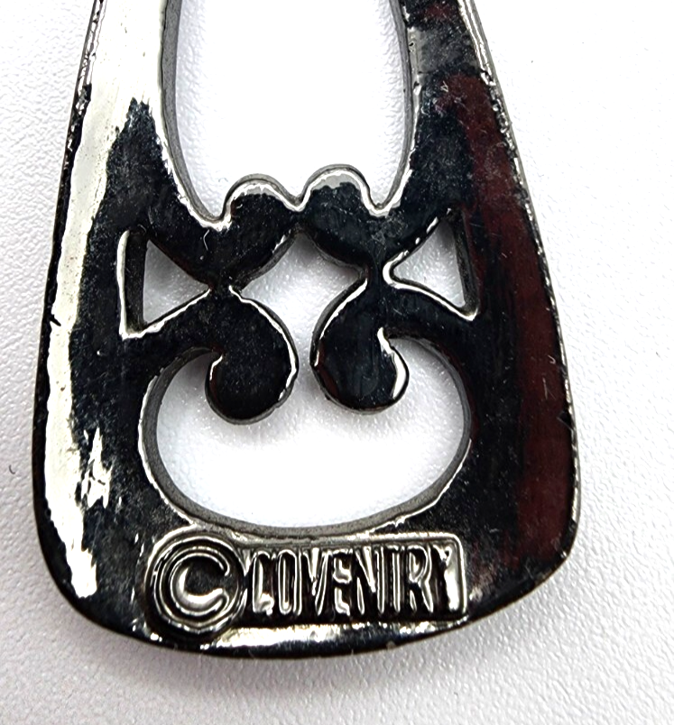 Vintage 1977 Sarah Coventry Silver Tone Openwork Cross Pendant Large ...