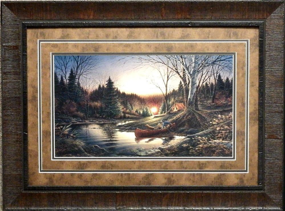 Terry Redlin Morning Solitude Camping Art Print-Framed | eBay
