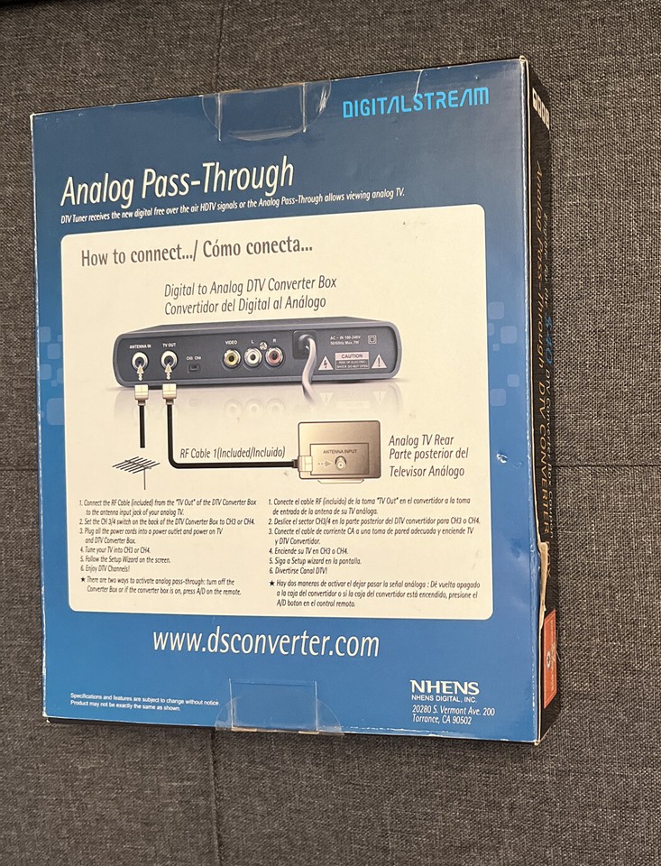 New Digital Stream DTX9950 Analog Pass-Through DTV Converter Box | eBay