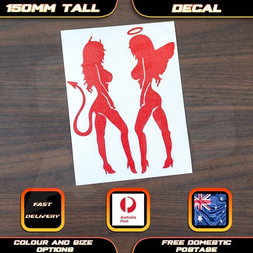 Sexy Lady Hot Girl Babe Angel Devil Sticker Decal JDM Car Bumper Laptop Window | eBay Australia
