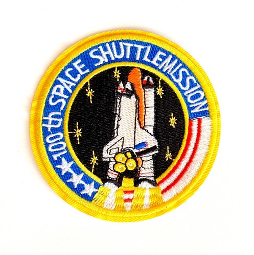 Embroidered Patch NASA 100th Space Shuttle Mission NEW Iron-on/Sew-on | eBay