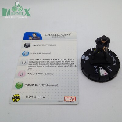 Heroclix Captain America: Winter Soldier set SHIELD Agent #005 Gravity ...