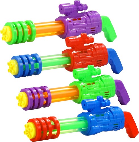 4 pc Water Gun Water Blaster Soaker Summer Toys Squirt Gun Set for Kids ...