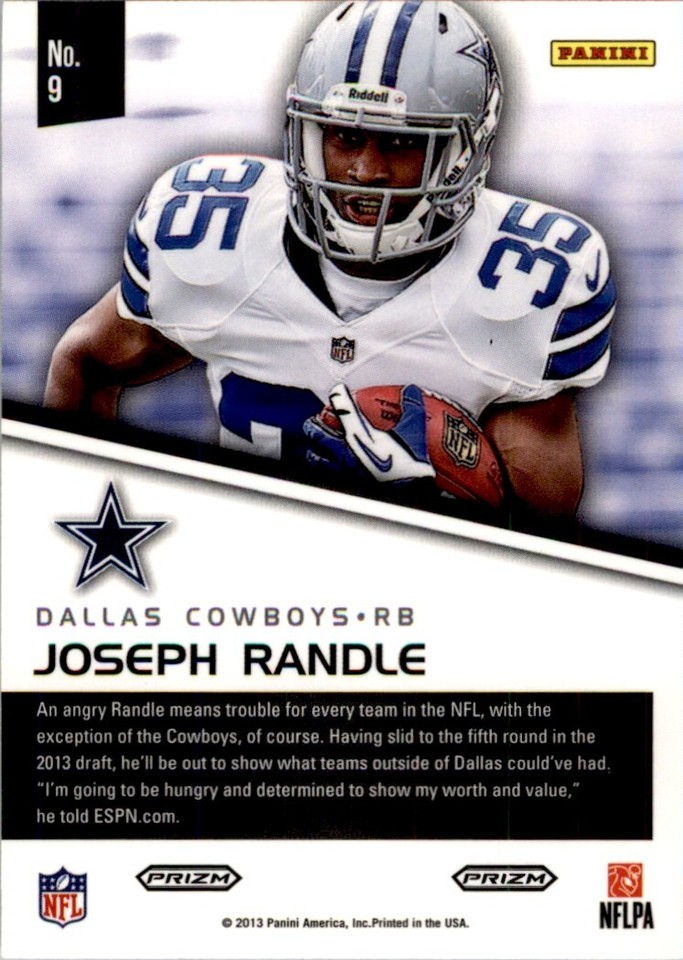 2013 Panini Prizm Building Blocks Joseph Randle Dallas Cowboys #9 | eBay