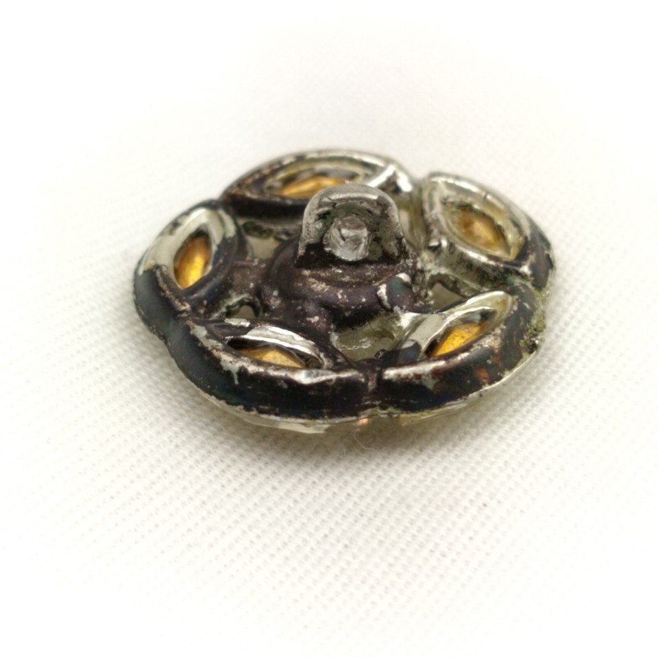 Rhinestone Jeweled Fancy Vintage Single Button | eBay