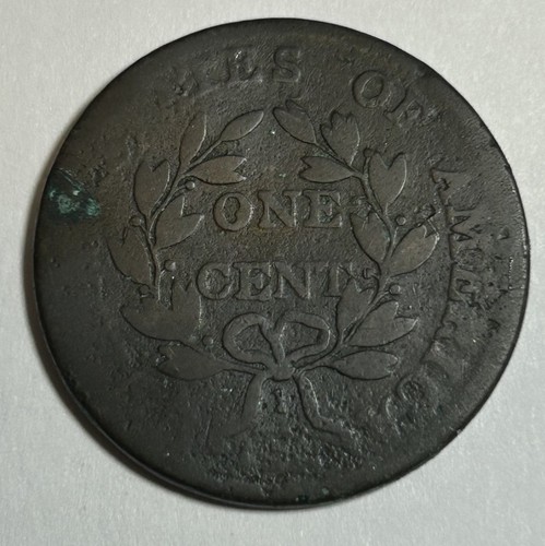 Draped Bust Large Cent US Copper Coin Nice Details On Reverse | eBay