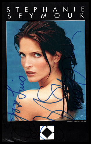 Stephanie Seymour 🖋🎬 Original Signed Autograph Hollywood Actress Photo ...