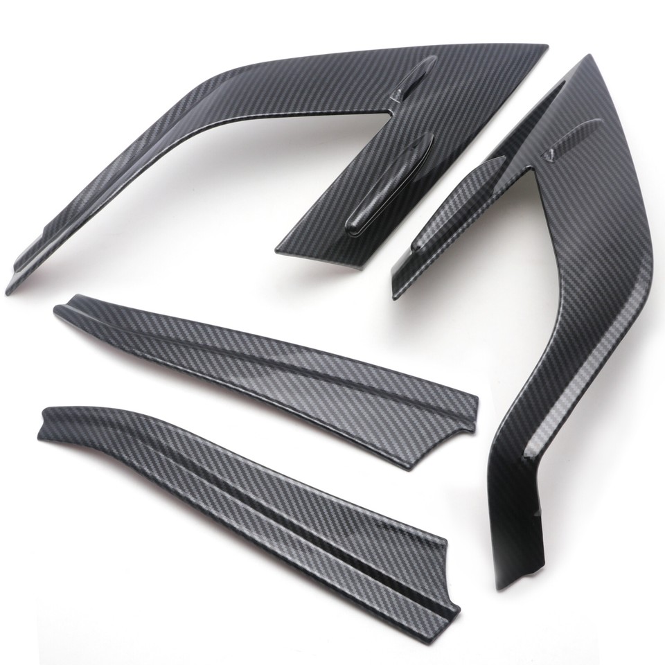Carbon Fiber Pattern Tail Brake Light Lamp Moulding Cover For RAV4 2019 ...