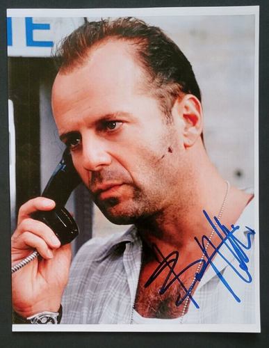 Bruce Willis in Movie DIE HARD Signed Autographed Photo Reprint Glossy ...