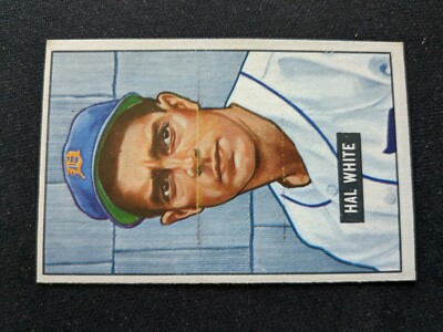 1951 Bowman Baseball Card # 320 Hal White - Detroit Tigers RC (EX) | eBay