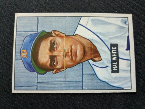 1951 Bowman Baseball Card # 320 Hal White - Detroit Tigers RC (EX) | eBay