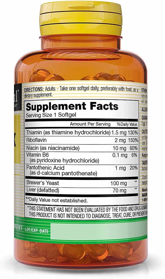 (2PK) Mason Natural B-Complex Heart & Nervous System, 100 Softgels ...