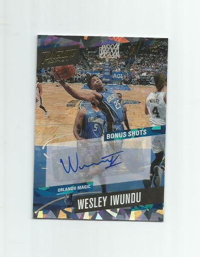 Wesley Iwundu 2017-18 Prestige Crystal Cracked Ice Bonus Shots RC Auto ...
