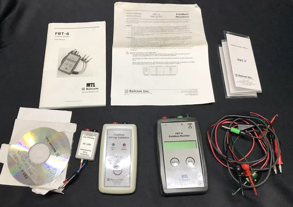 MTL Relcom Fieldbus TestKit FBT-6 FBT-5 FBT-5t Wiring Validator Monitor ...