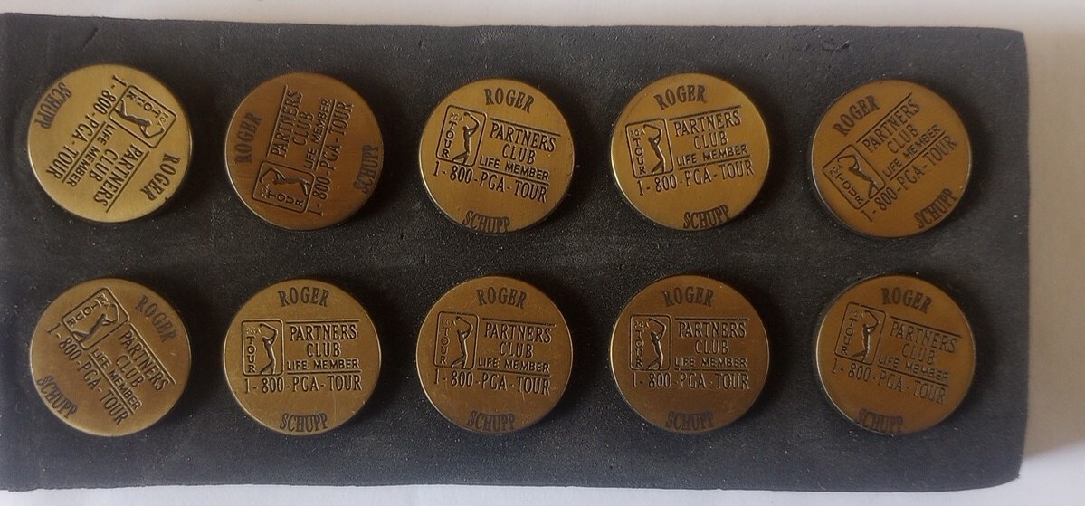 Lot of 10 PGA Tour Partners Club Life Member Golf club rip Markers | eBay