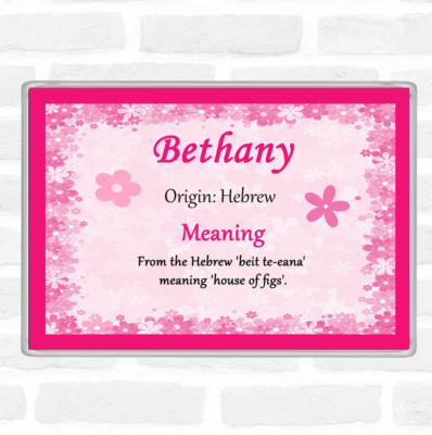 Bethany Name Meaning Jumbo Fridge Magnet Pink | eBay UK