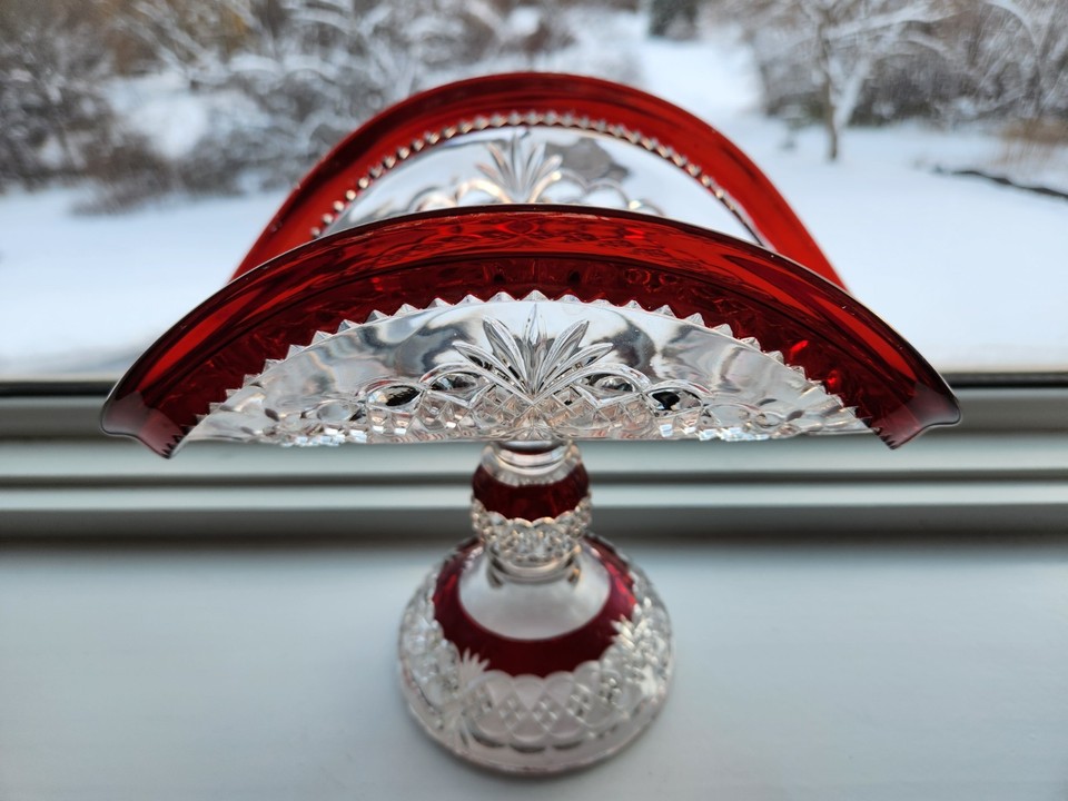 Tarentum’s Atlanta / Royal Crystal Ruby Stain Banana Stand 1894 - 1898 ...