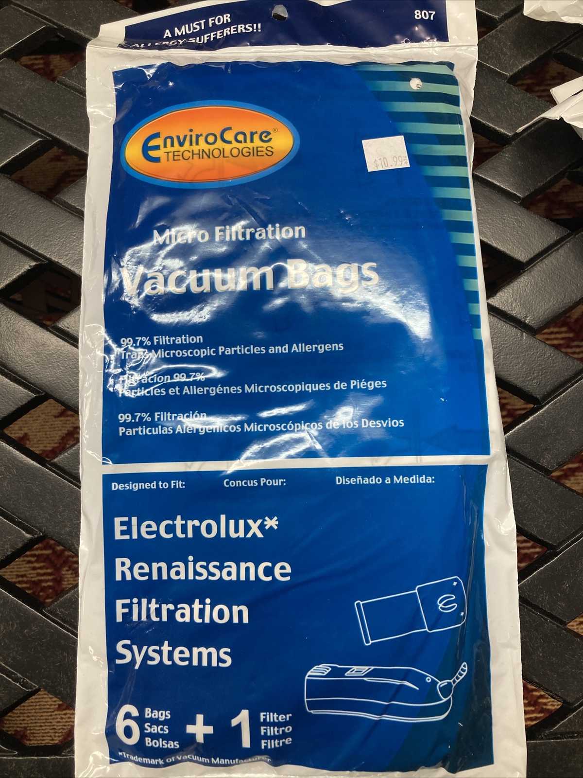 EnviroCare Electrolux Renaissance Vacuum Bags 807 6 Bags + 1 Filter | eBay
