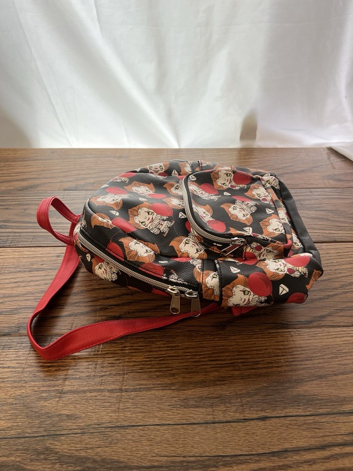 PENNYWISE Mini Backpack IT Clown Horror Movie Novelty Bag Red Balloons ...