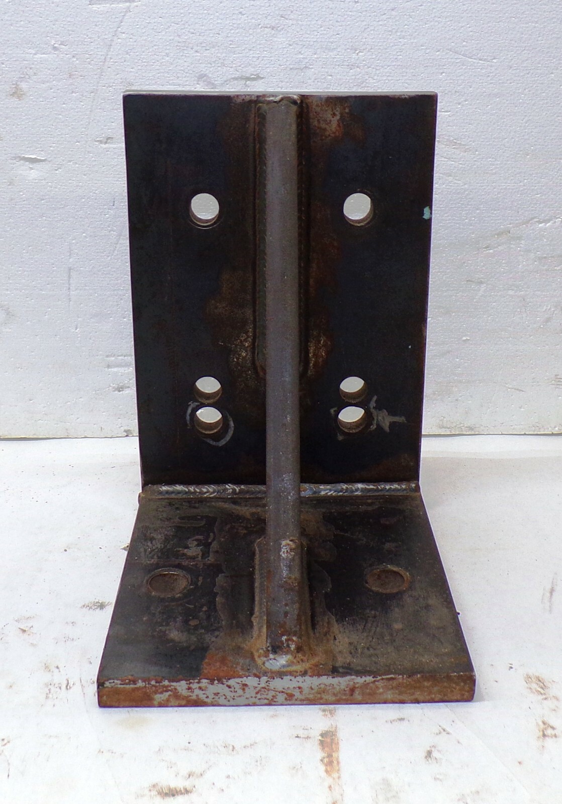 RIGHT ANGLE IRON BLOCK, HEIGHT 12", DEPTH 9", WIDTH: 8", THICKNESS: 3/4 ...