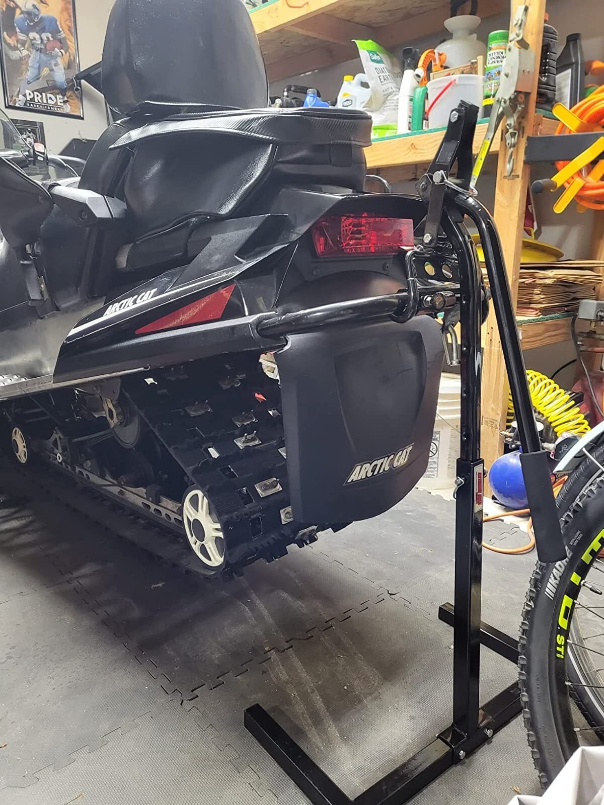 Snowmobile Lever Lift Jack Stand for Heavy Sled Arctic Cat Yamaha ...