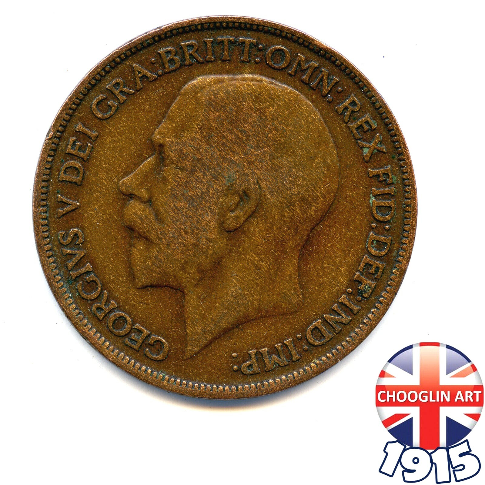 A BRITISH 1915 GEORGE V PENNY 1d coin, 111 Years Old! | eBay UK
