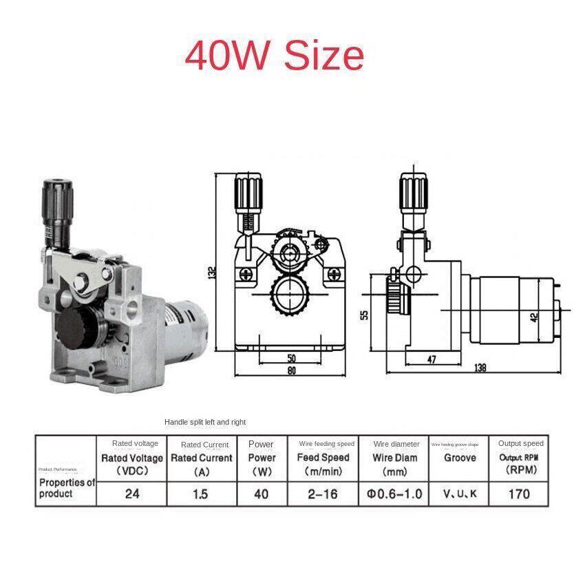 DC 24V Welding Wire Drive Feeder Motor Assembly for MIG Welder Welding ...