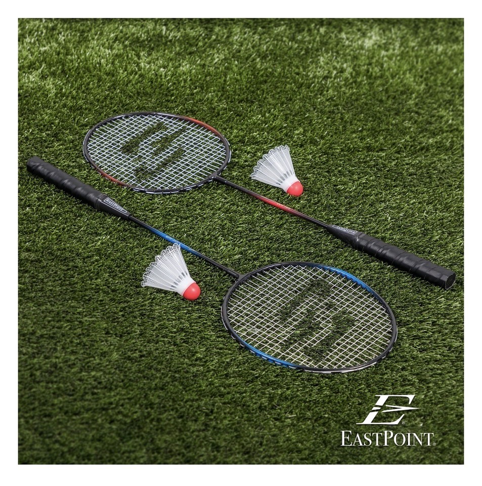 “New” 2-Player Steel Badminton Racket Set. (net not included) | eBay