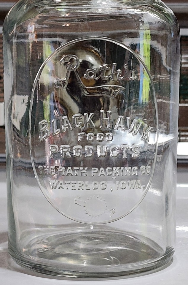 Rath’s Black Hawk Food Products Quart Mason Jar Waterloo Iowa | eBay