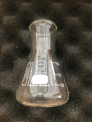 Erlenmeyer Flask - 10079771 Schott Duran Glass 100ml 23437 | eBay