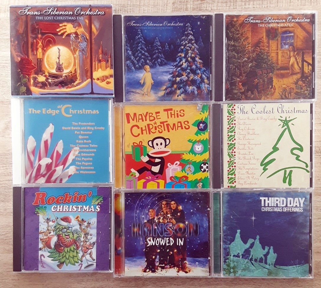Christmas Rock CD Lot of 9 Trans-Siberian Queen Benatar Ramones Kate ...