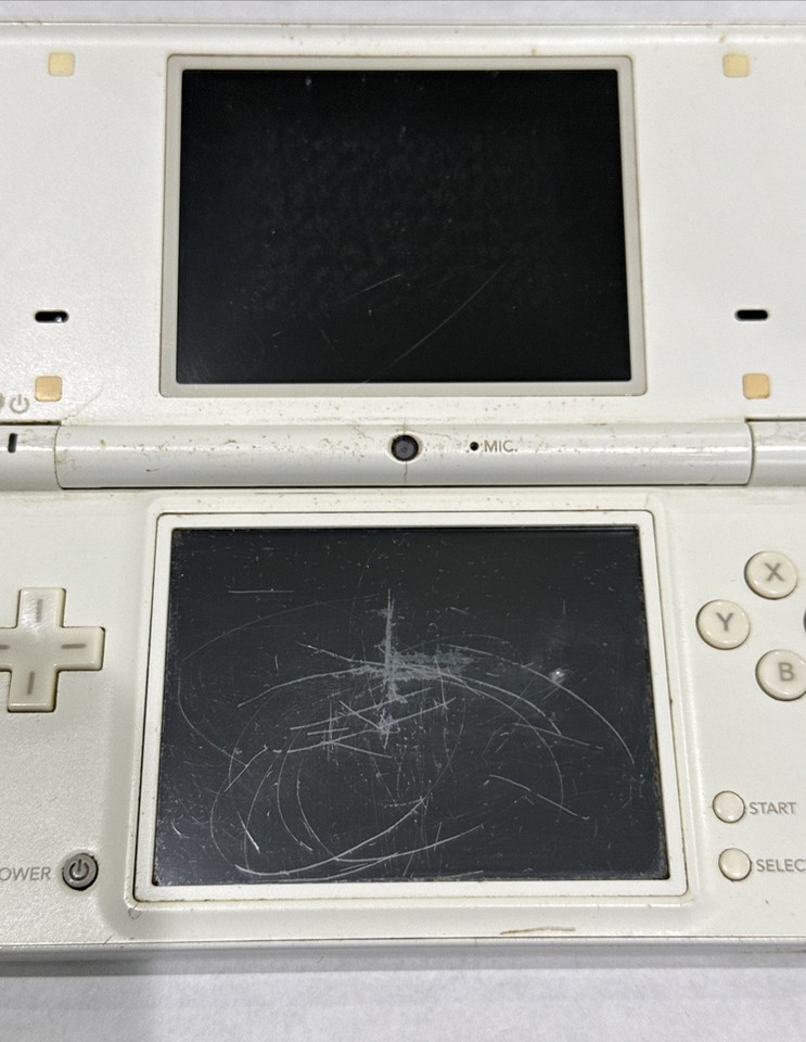 Nintendo DS White Handheld System - Heavily Scratched - Working | eBay