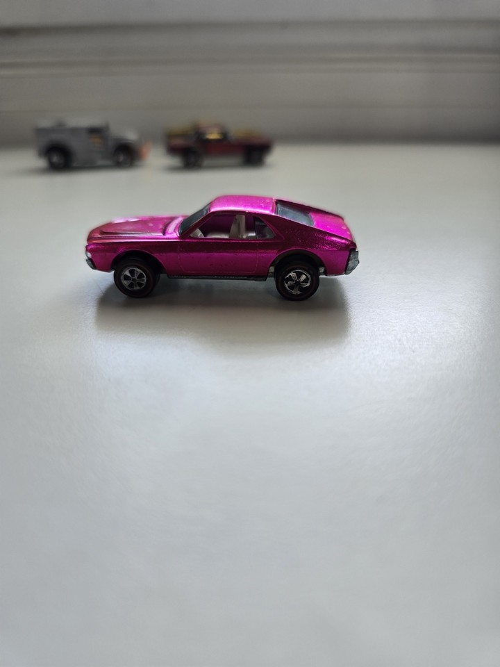 HOT WHEELS REDLINE CUSTOM AMX IN PINK WITH A WHITE INTERIOR | eBay