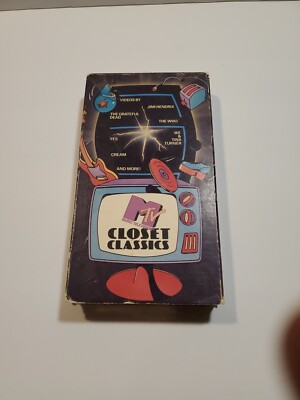 1986 MTV Closet Classics Music Videos VHS Jimi Hendrix Grateful Dead ...