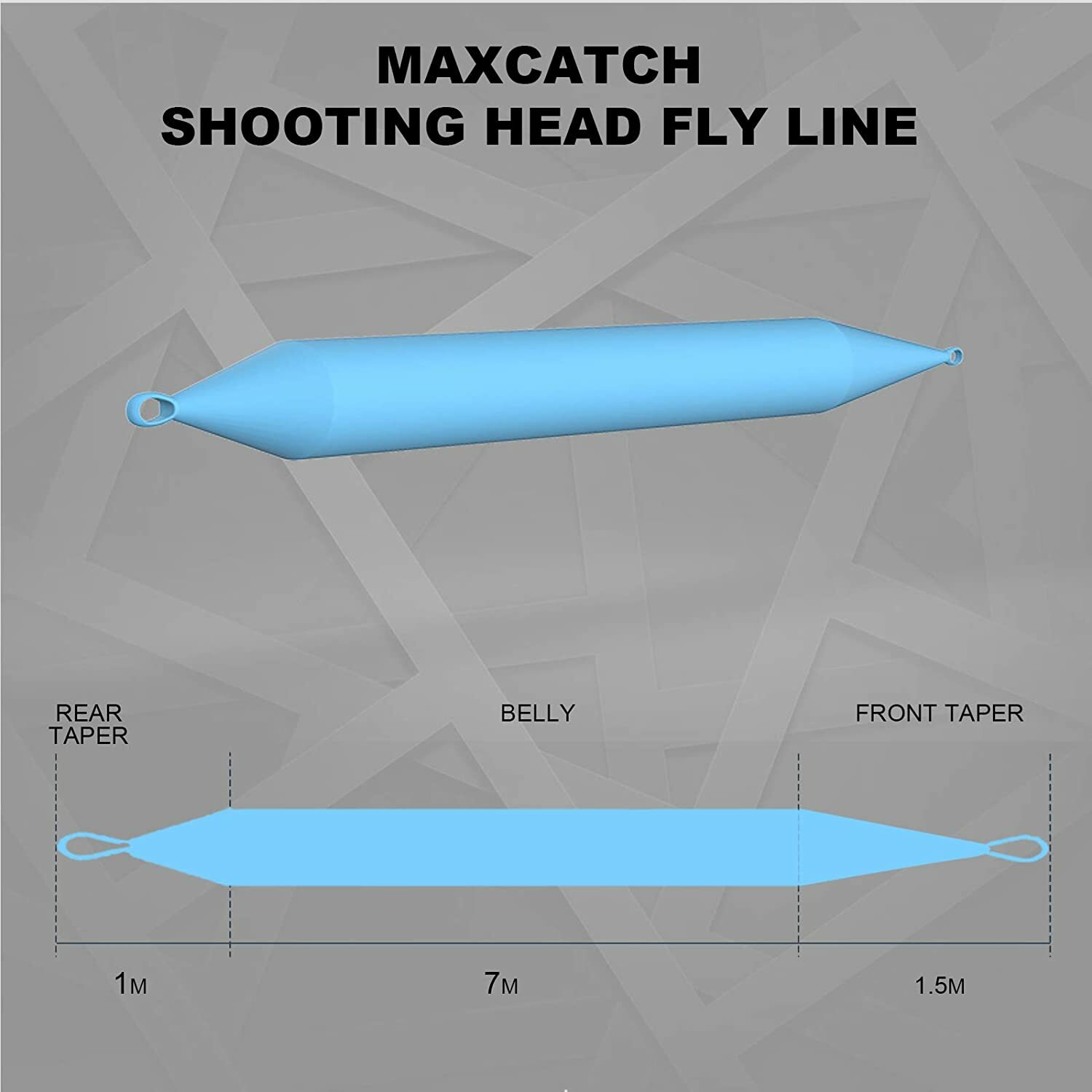 Maxcatch Shooting Head Fly Fishing Line SH6S-9S,SH6F-9F Floating ...