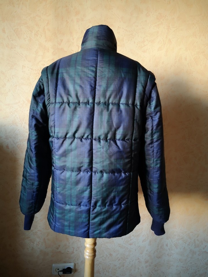 Vintage Original PUFFA Clothing Tartan Plaid Mens Full Snap Front ...
