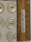 6 Early CREAM Plastic Resin Buttons Mix ¾-7/8" * VINTAGE * * * * OLD ...