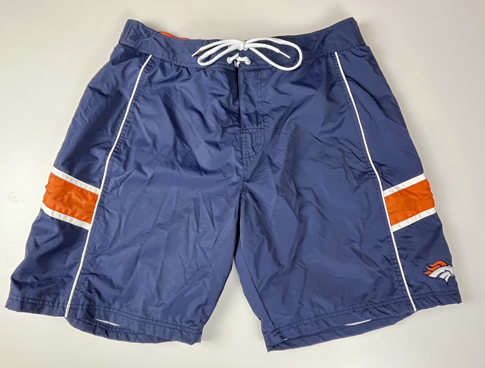 Denver Broncos Mens Swim Trunks Sz 2XL Mesh Liner Board Shorts NFL Team ...