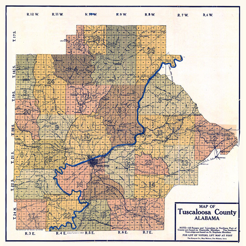 Tuscaloosa County Map