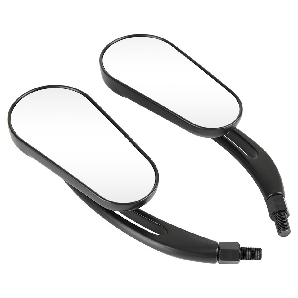 Motorcycle Black Rear View Mirror For Harley Davidson Fatboy Dyna Super ...