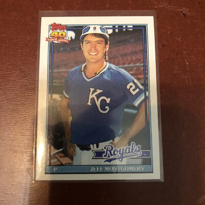 1991 topps 40 years of baseball Jeff Montgomery #371 Royals | eBay