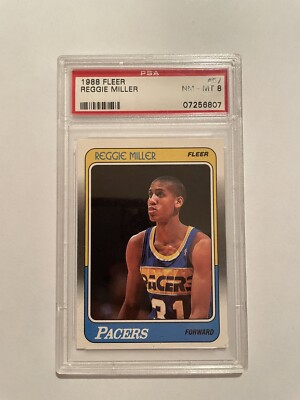 1988 Fleer Reggie Miller Rookie Card RC PSA 8!🔥🏀 | eBay