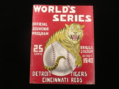 1940 World Series Program Detroit Tigers vs. Cincinnati Reds | eBay