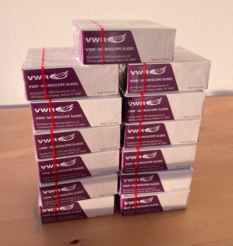VWR Vistavision Microscope Slides 16005-106 Single end frosted, 3 x 1 ...