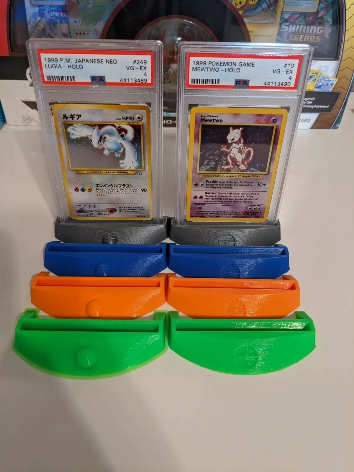 Pokemon Card Stand - PSA & Toploader - 3D Print - Request Style & Color ...