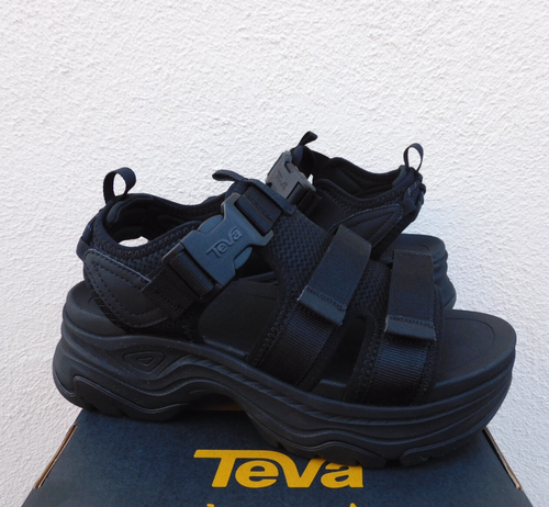 TEVA BLACK HURRICANE AMPSOLE GAILA PLATFORM SANDALS, WOMEN US 9/ EUR 40 ~NEW | eBay